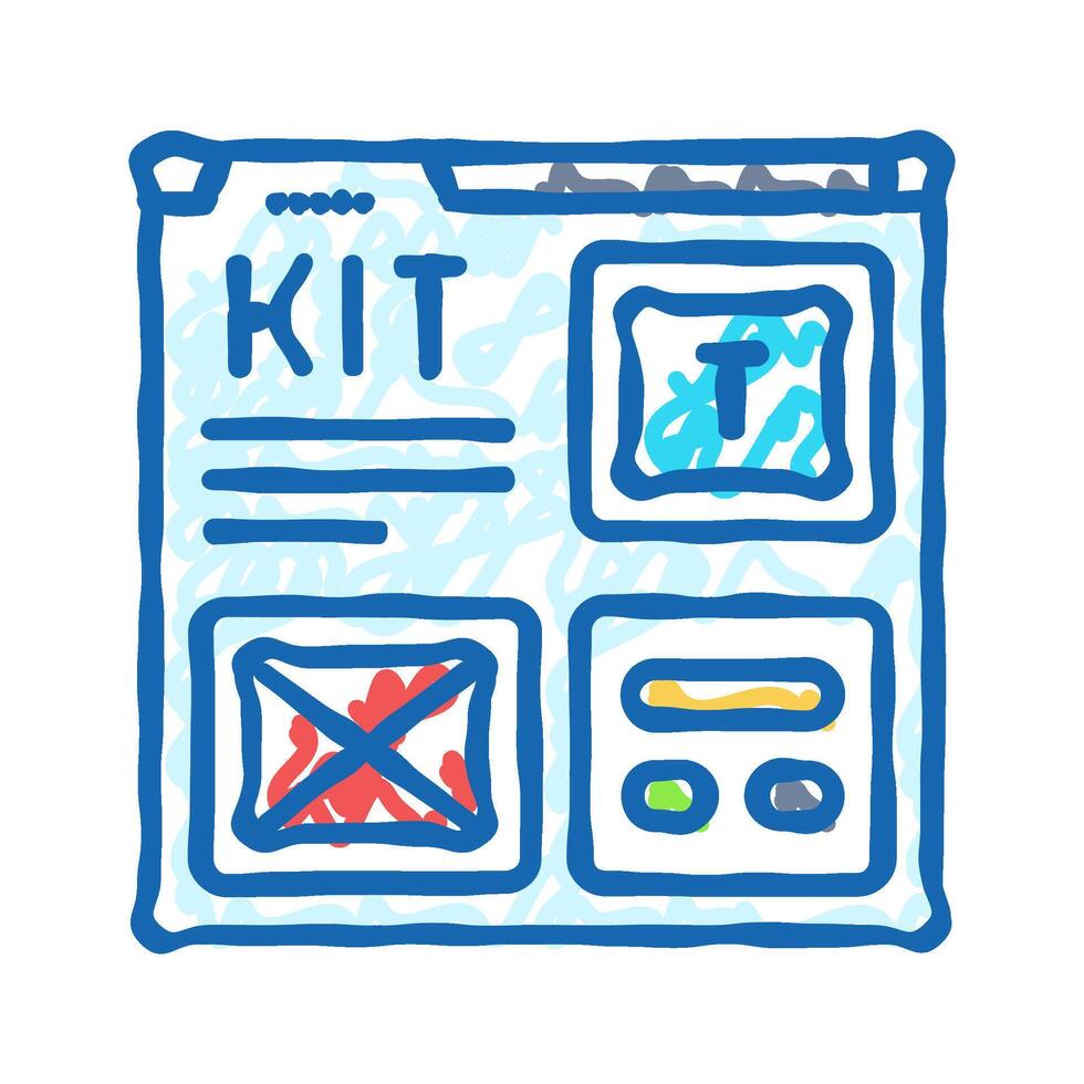 Ui Kit Ux Design Icon Doodle Illustration 62457447 Vector Art At Vecteezy