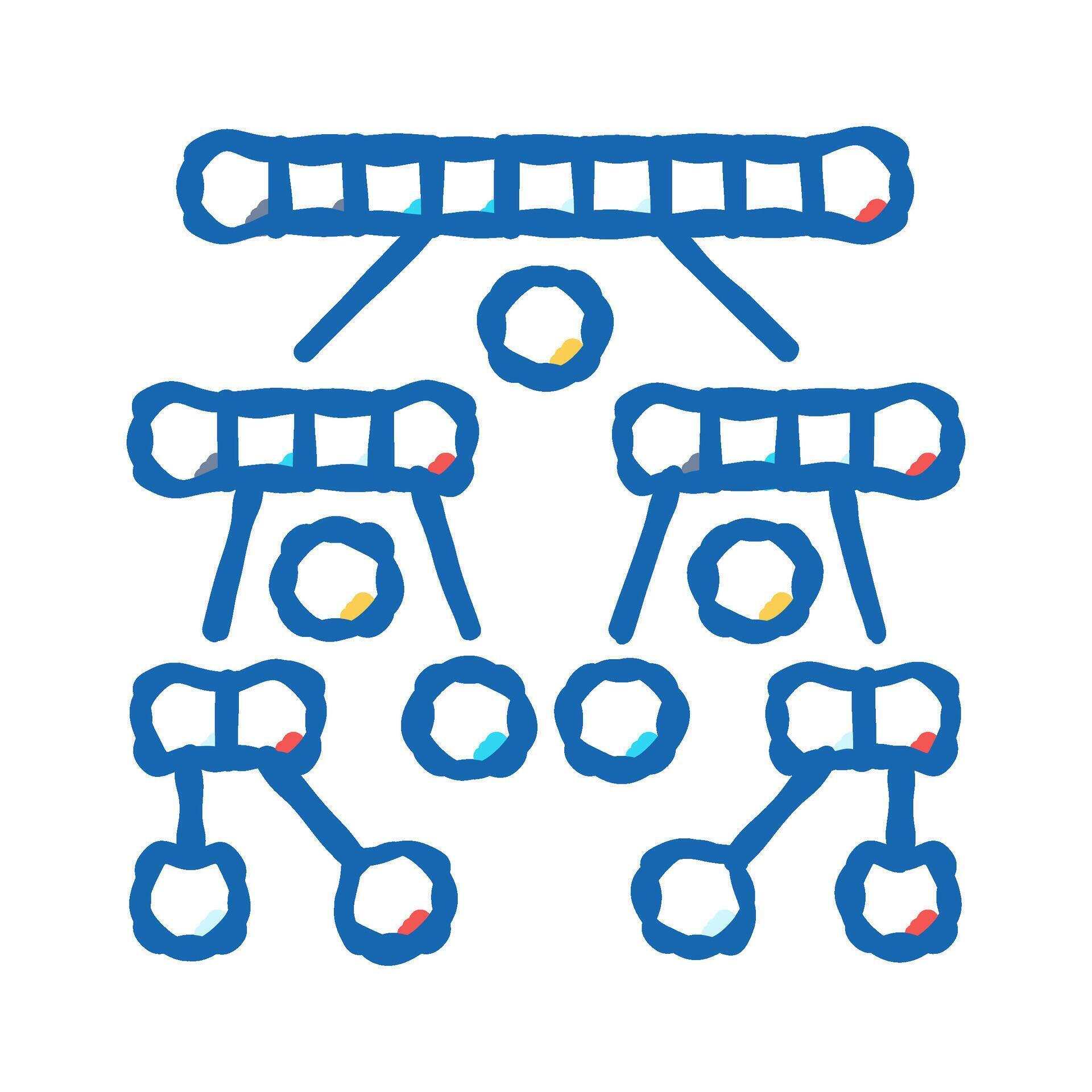 Quicksort Algorithm Icon Doodle Illustration 62459186 Vector Art At