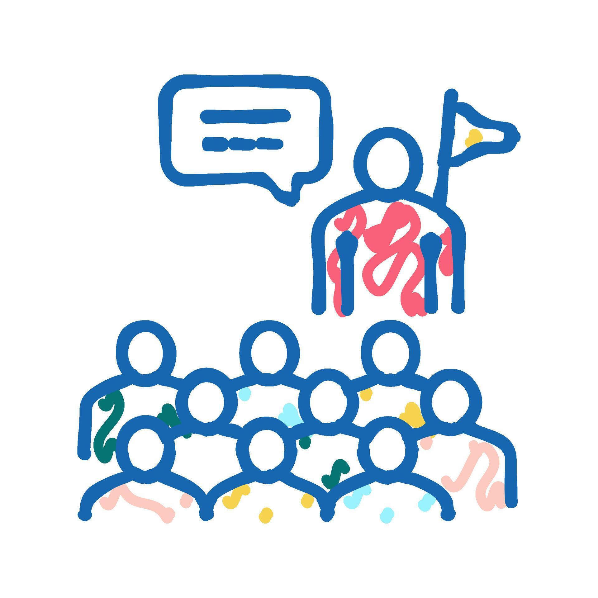 guid and visitor group icon doodle illustration 62463590 Vector Art at ...