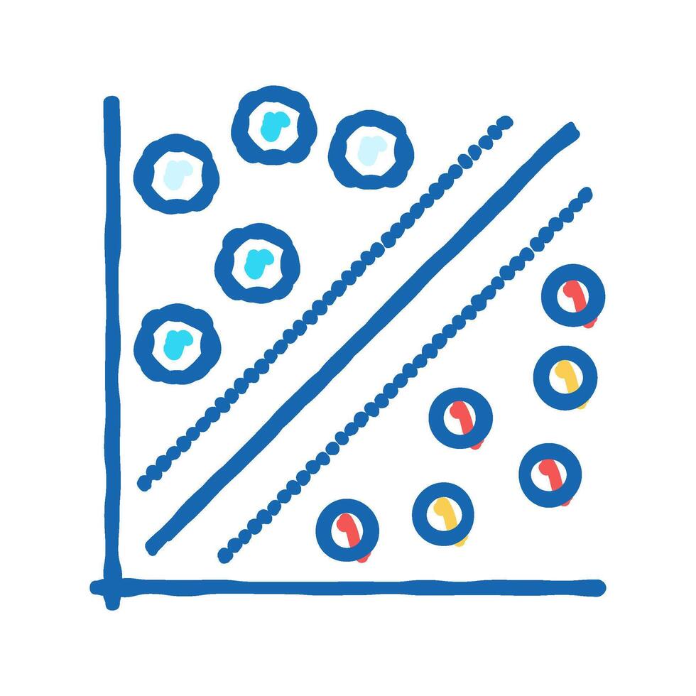 k nearest neighbors knn algorithm icon doodle illustration 62465369 ...