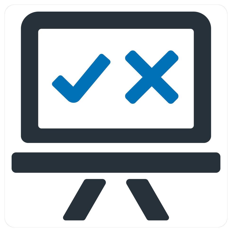 Validation and testing icon concept in blue color 62471153 Vector Art ...