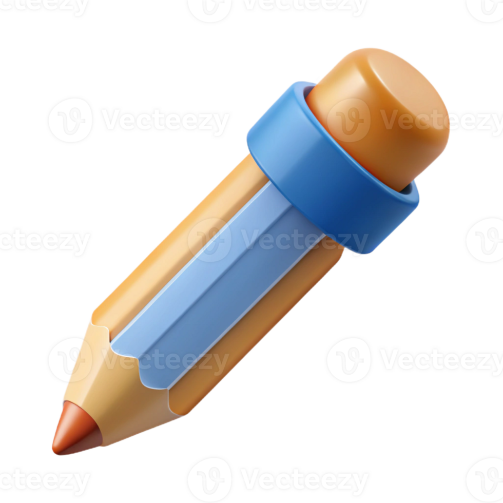 Exemplary Futuristic Pencil With A Pointed Tip And Eraser Clean Lines Minimal Design With