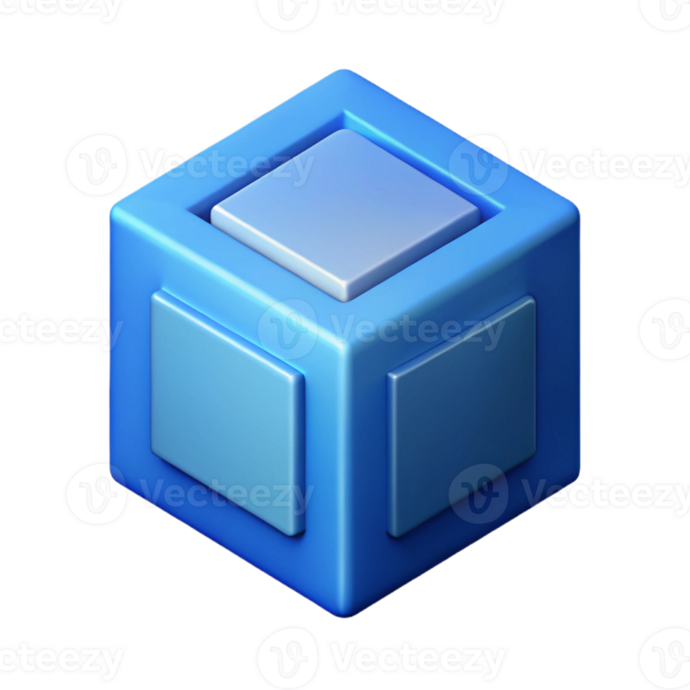 Exemplary Creative Isometric Projection Of A Cube Clean Lines Flat Color Crisp Edges With