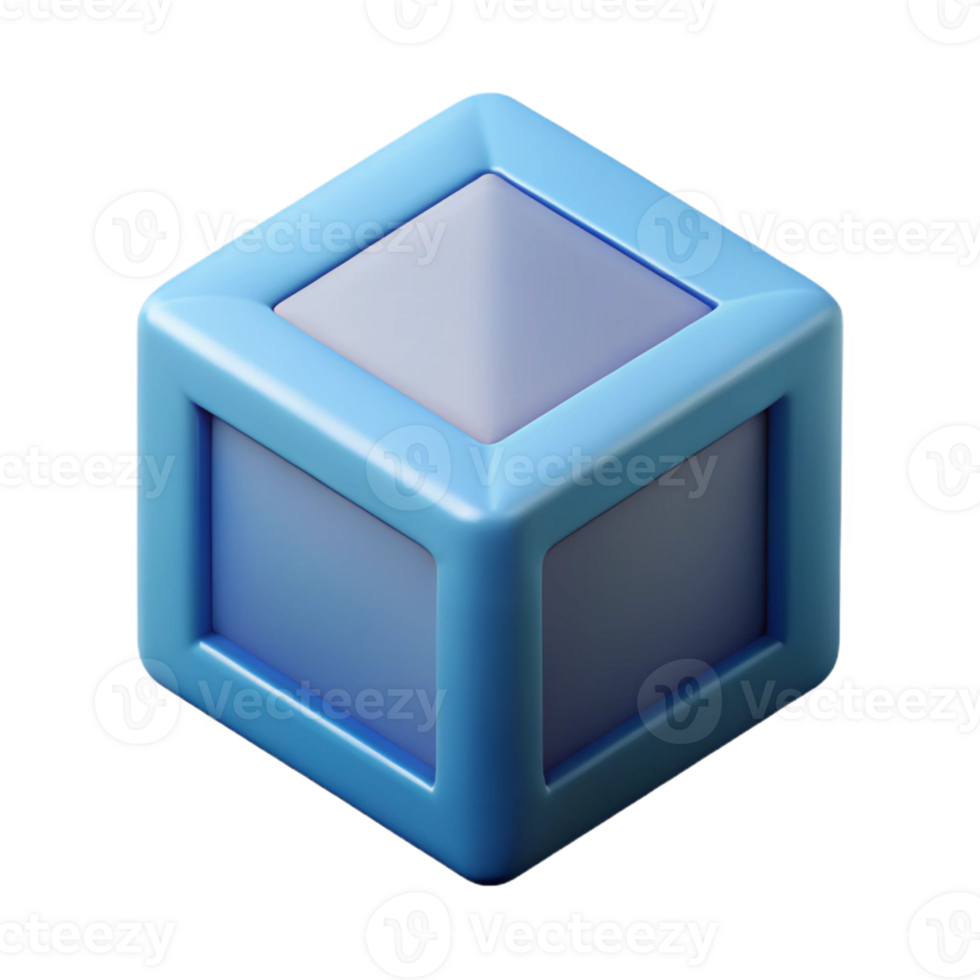 Elegant Iconic Geometric Cube Structure And Order Clean Lines Flat Color Single Weight