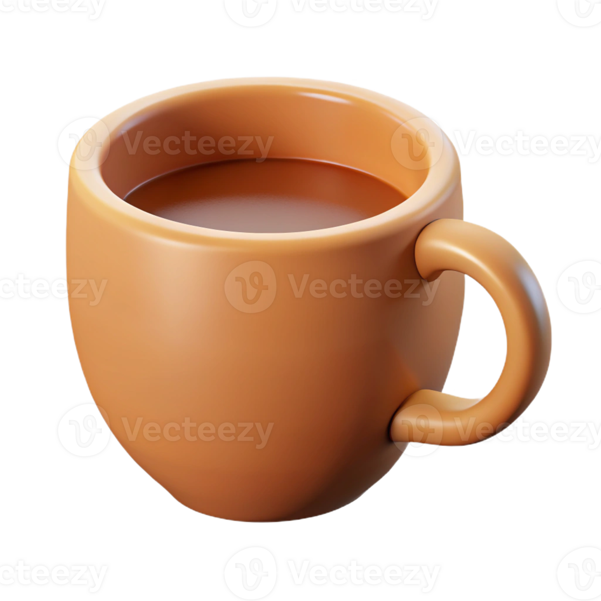 Reflective Fascinating Clean Lines Depicting A Simple Coffee Cup Flat Color Format With