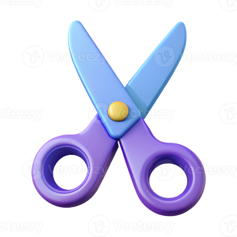 Elegant Surreal Minimal Scissors Icon Sharp Edges Scalable Flat Color With Scalable Design