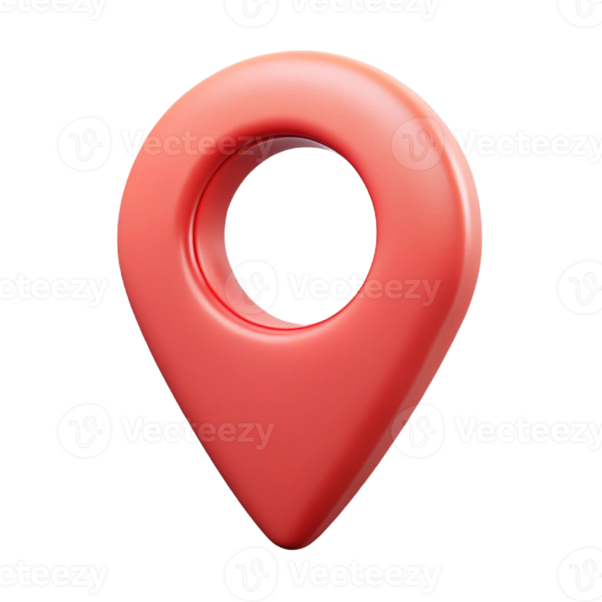 Calm Vibrant Minimalist Symbol Of Location Pin Icon With Clean Lines Scalable Flat Color With