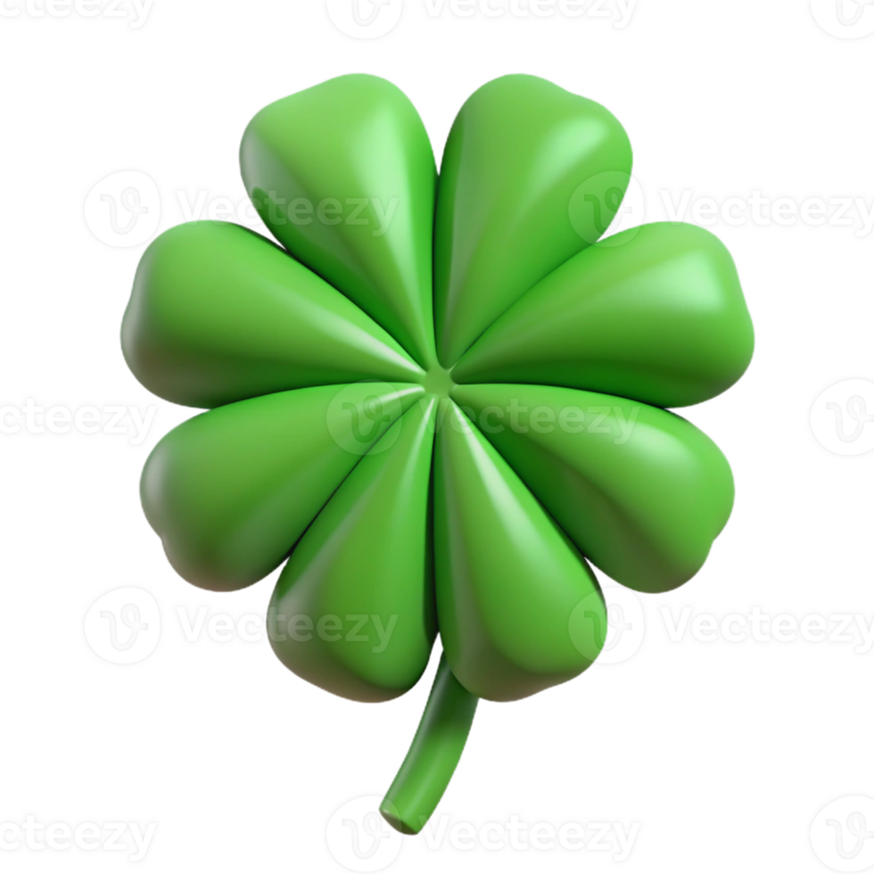 Exemplary Creative Clean Lines Symmetrical Rendering Of A Four Leaf Clover Flat Color Minimal