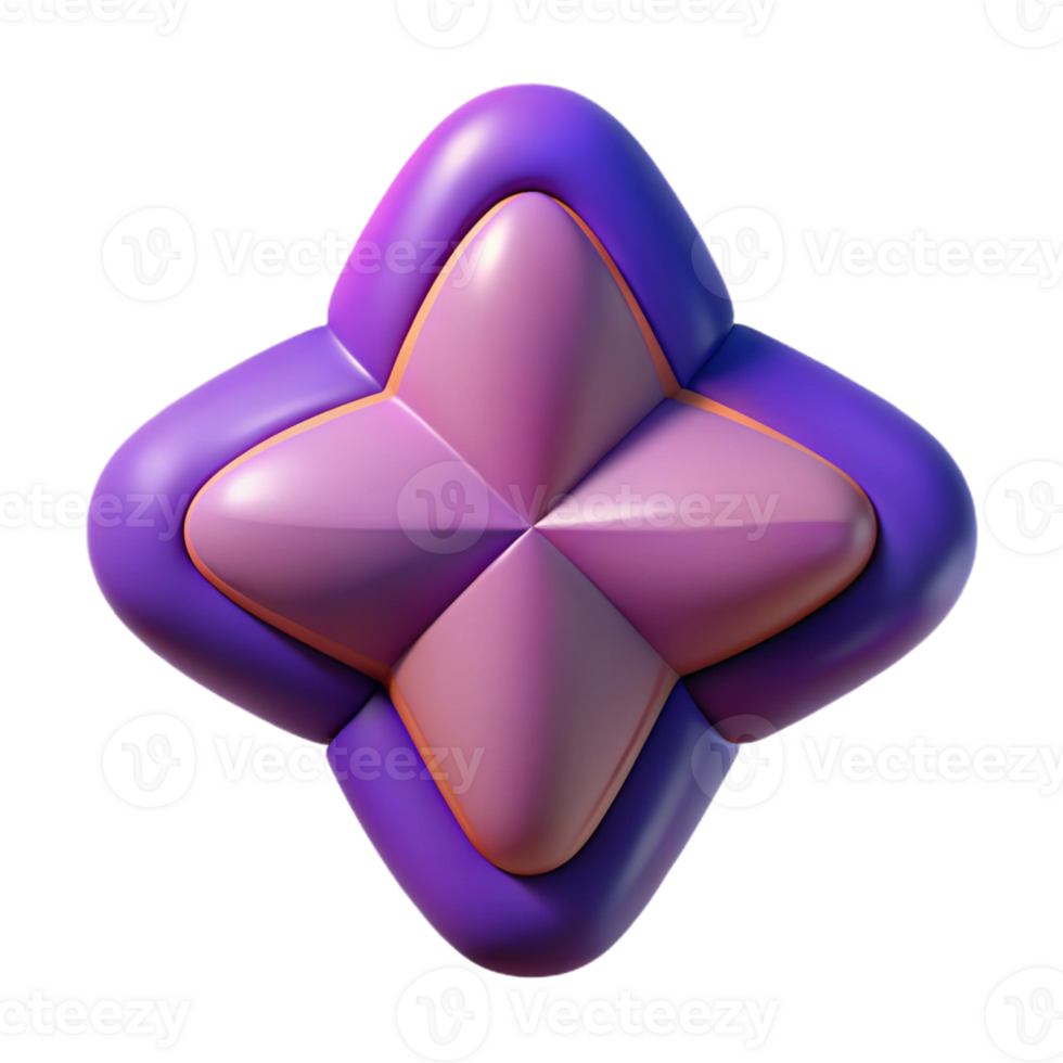 Distinctive Gothic Symmetrical Abstract Shape With Solid Colors And Clean Lines With Scalable