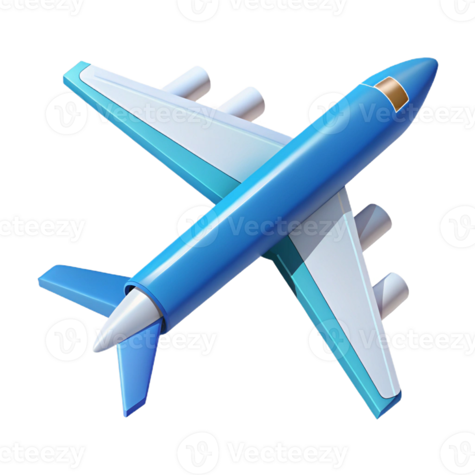 Intense Breathtaking Isometric Airplane Crisp Edges Minimal Flat Color With Scalable Design