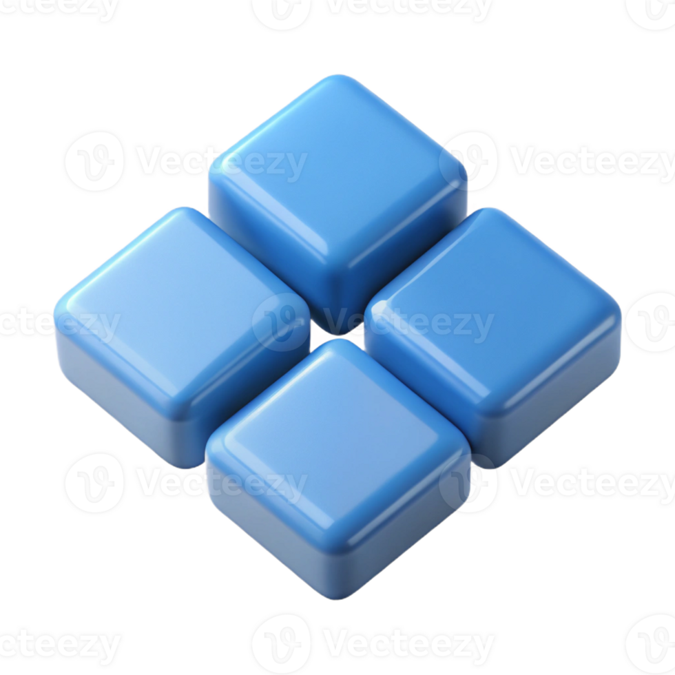 Dramatic Distinguished Symmetrical Arrangement Of Five Squares Minimal Flat Color Clean Lines