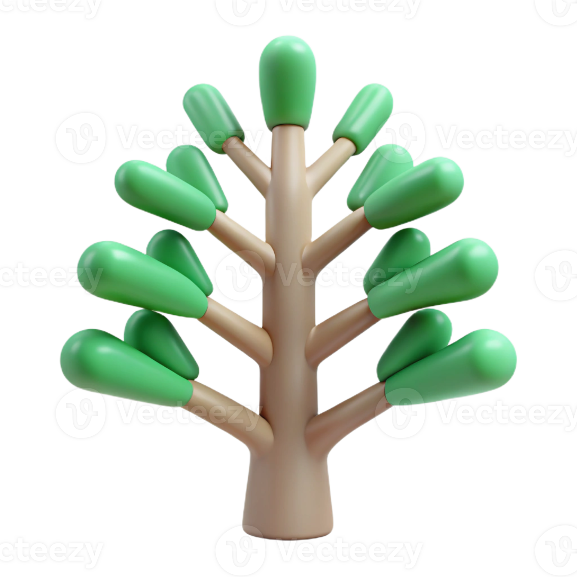 Beautiful Signature Clean Lines Forming A Stylized Tree Flat Color Minimal Branches With