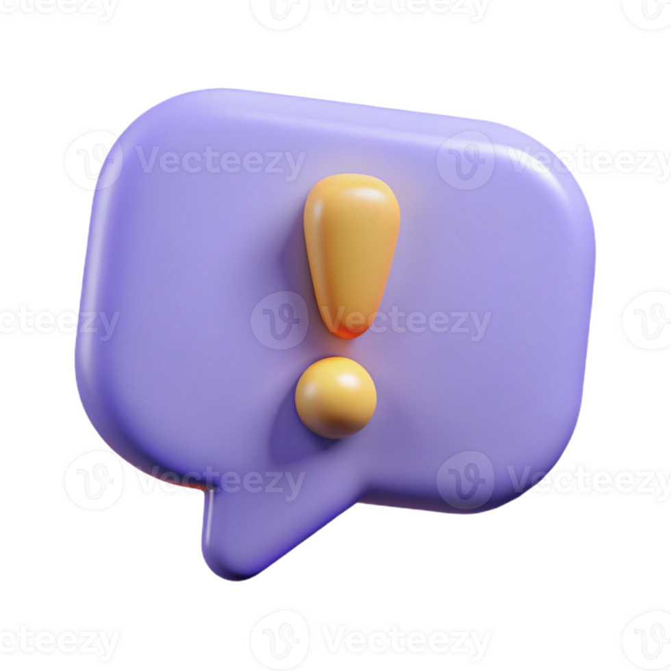 Mesmerizing Geometric Speech Bubble With An Exclamation Point Scalable Single Weight Stroke