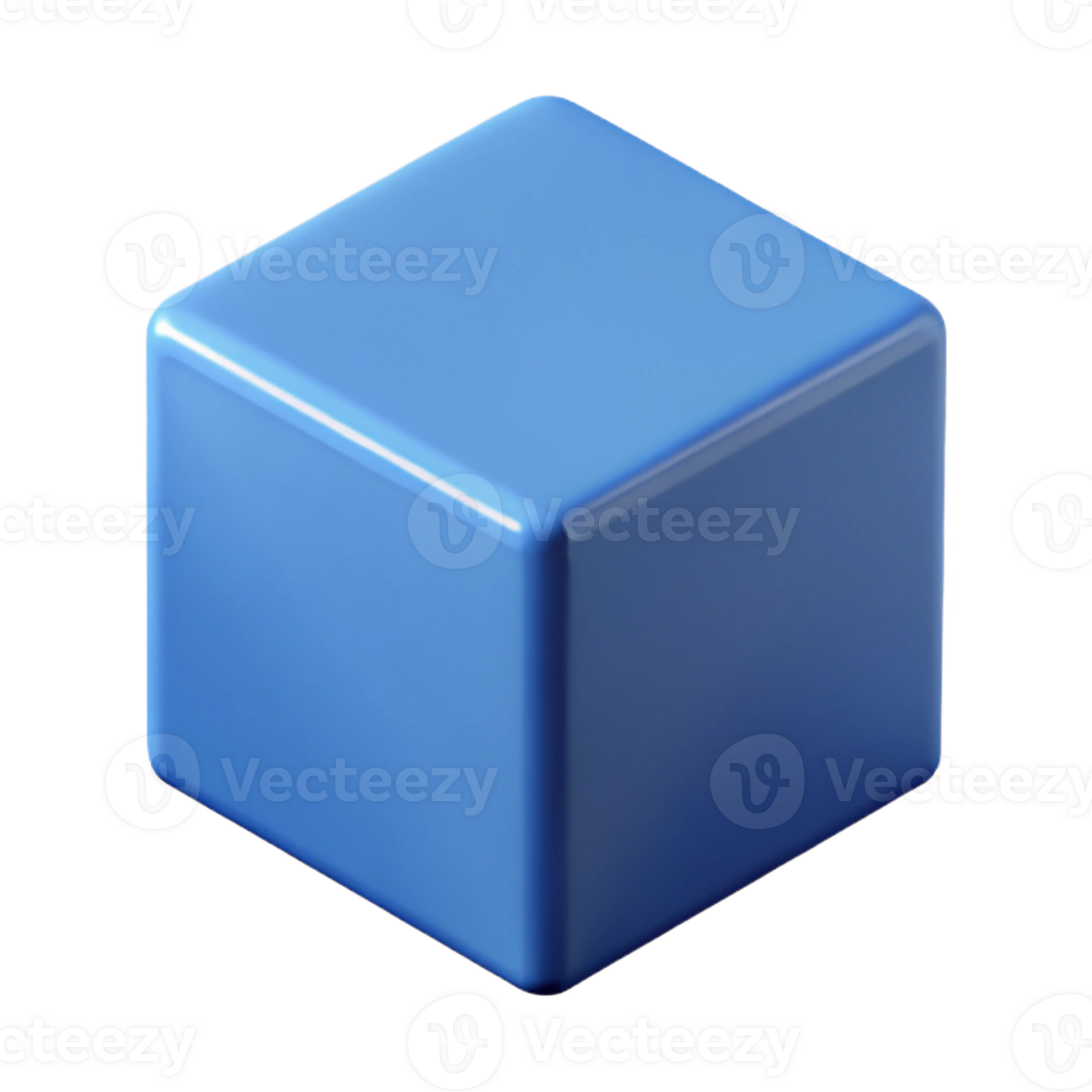 Serene Coveted Simple Cube Clean Lines Flat Color Minimal Design With Scalable Design