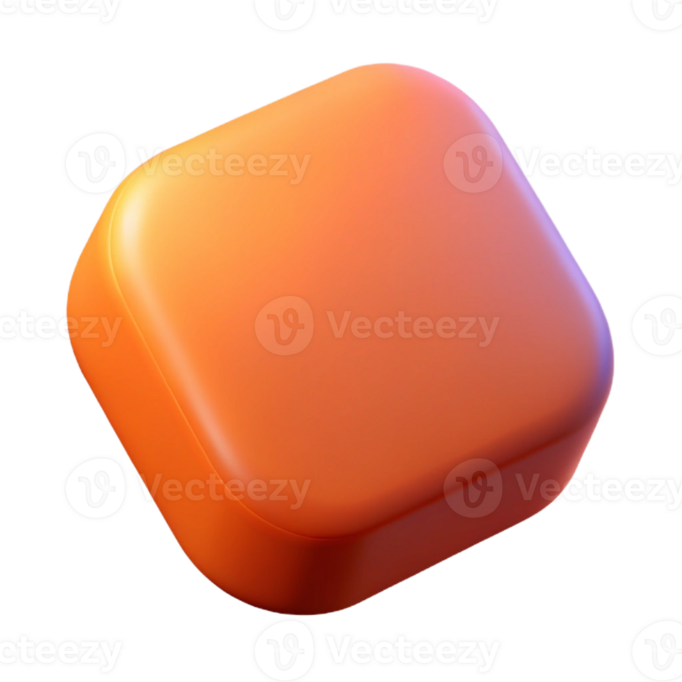 Mesmerizing Geometric Abstract Shape With Rounded Corners And Solid Color Clean Lines With