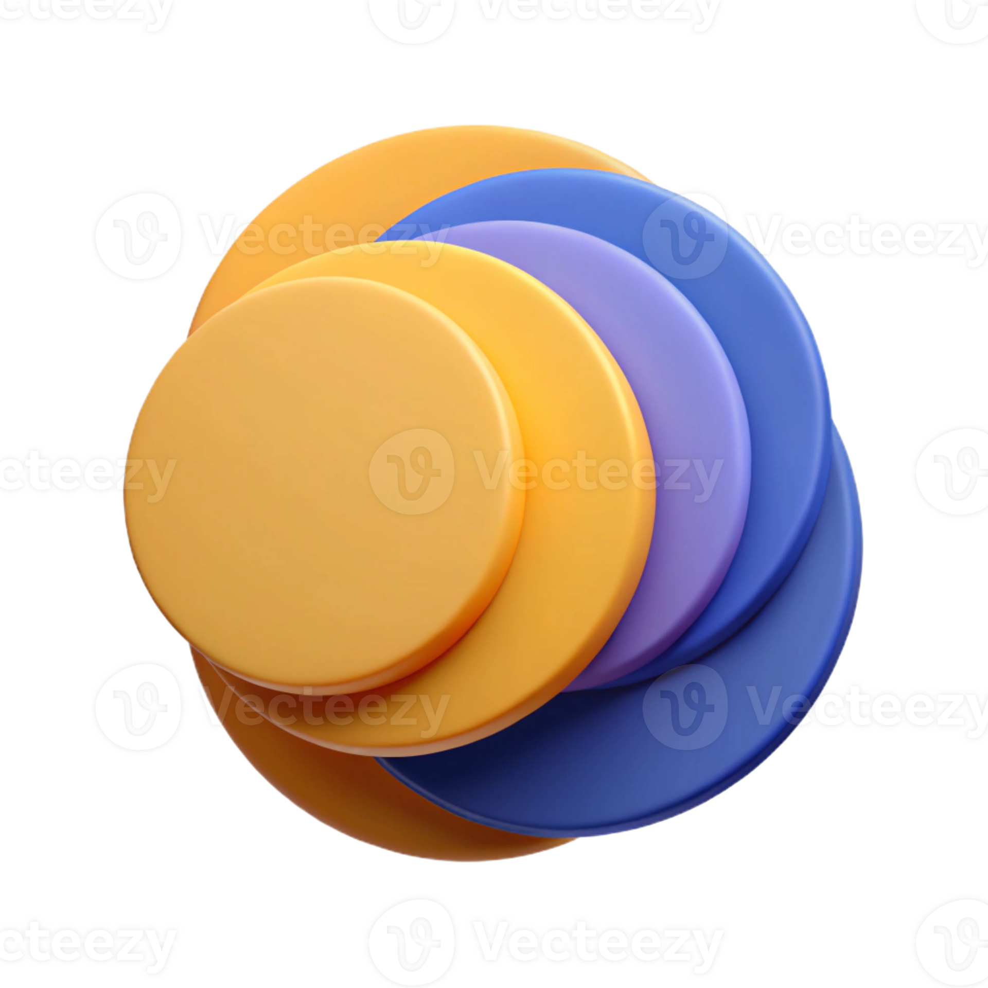 Signature Classic Overlapping Circles Flat Color Minimal Design Clean Lines With Scalable