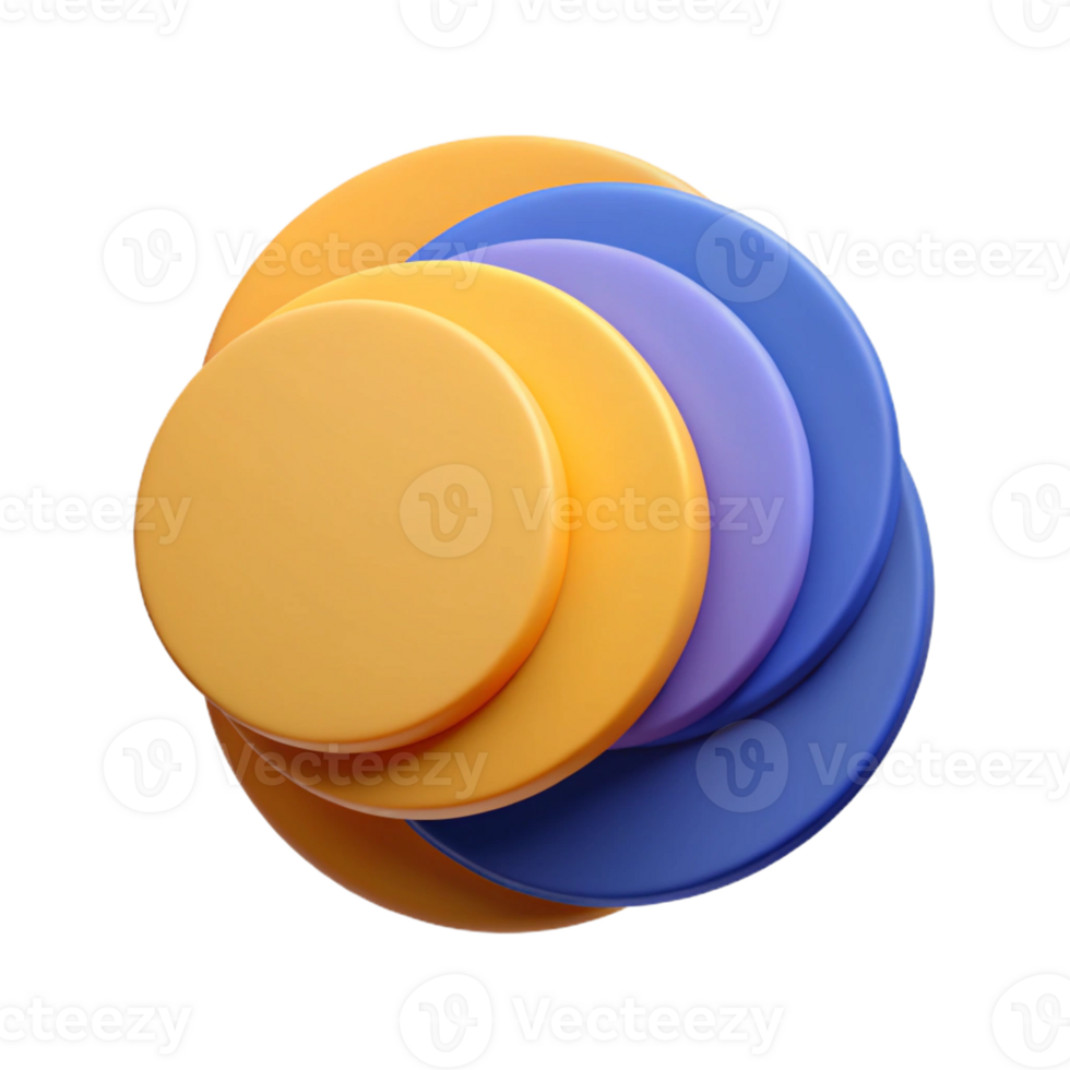 Signature Classic Overlapping Circles Flat Color Minimal Design Clean Lines With Scalable