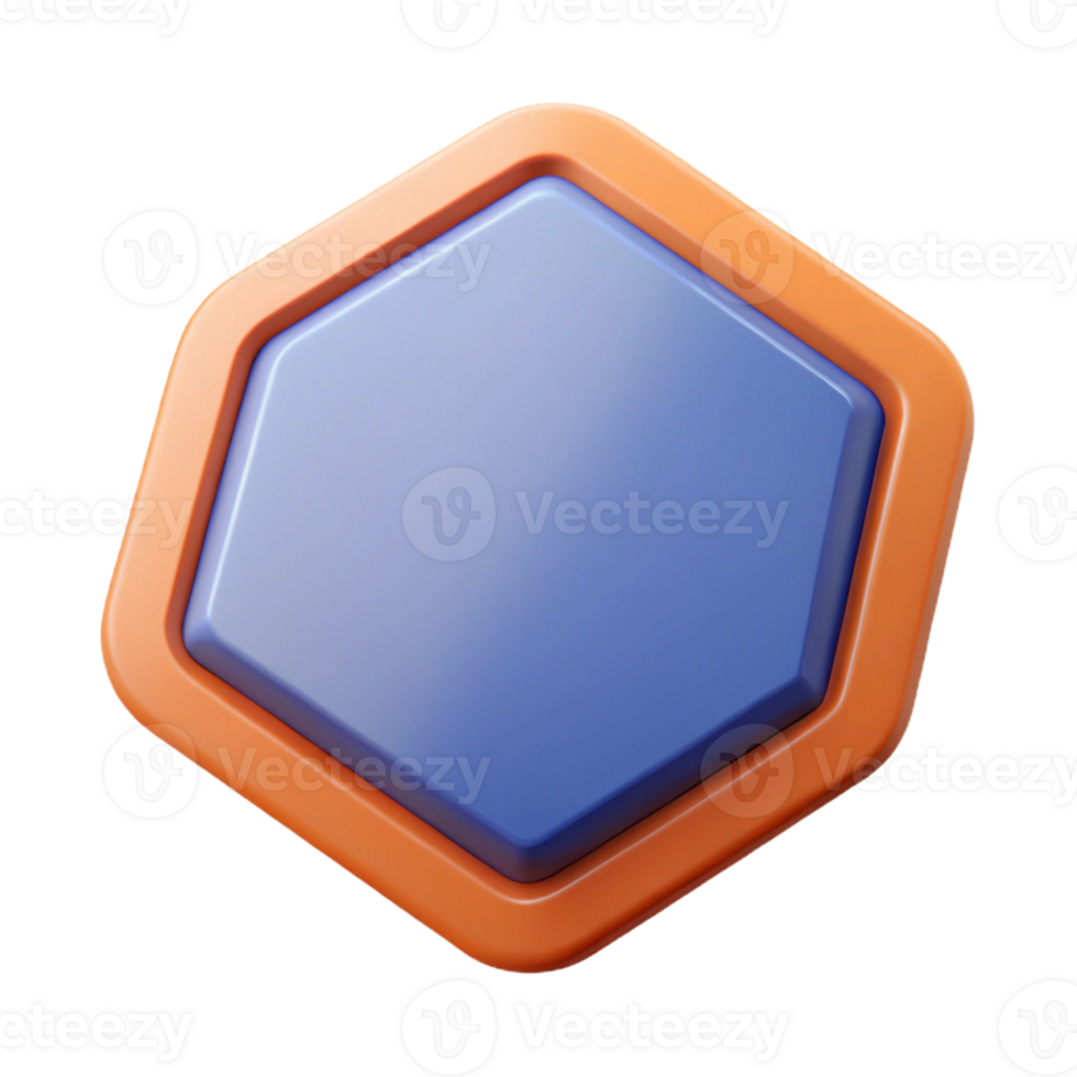 Stunning Coveted Octagonal Badge With Rounded Corners Clean Lines Scalable Minimal With