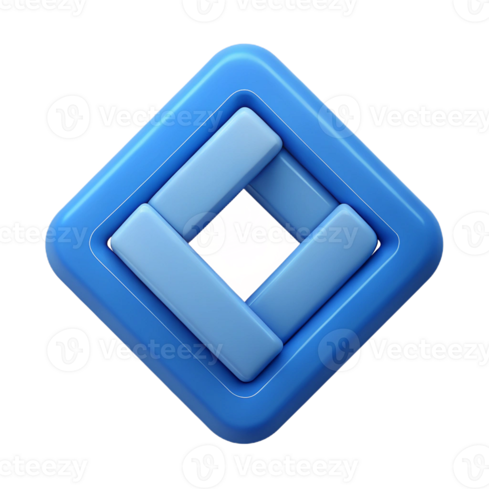 Ethereal Dramatic Minimalist Logo Of Interlocking Squares Clean Lines