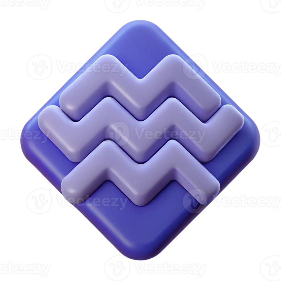 Gorgeous Standout Square Wave Pattern Symmetrical Flat Color Clean Lines With Scalable Design