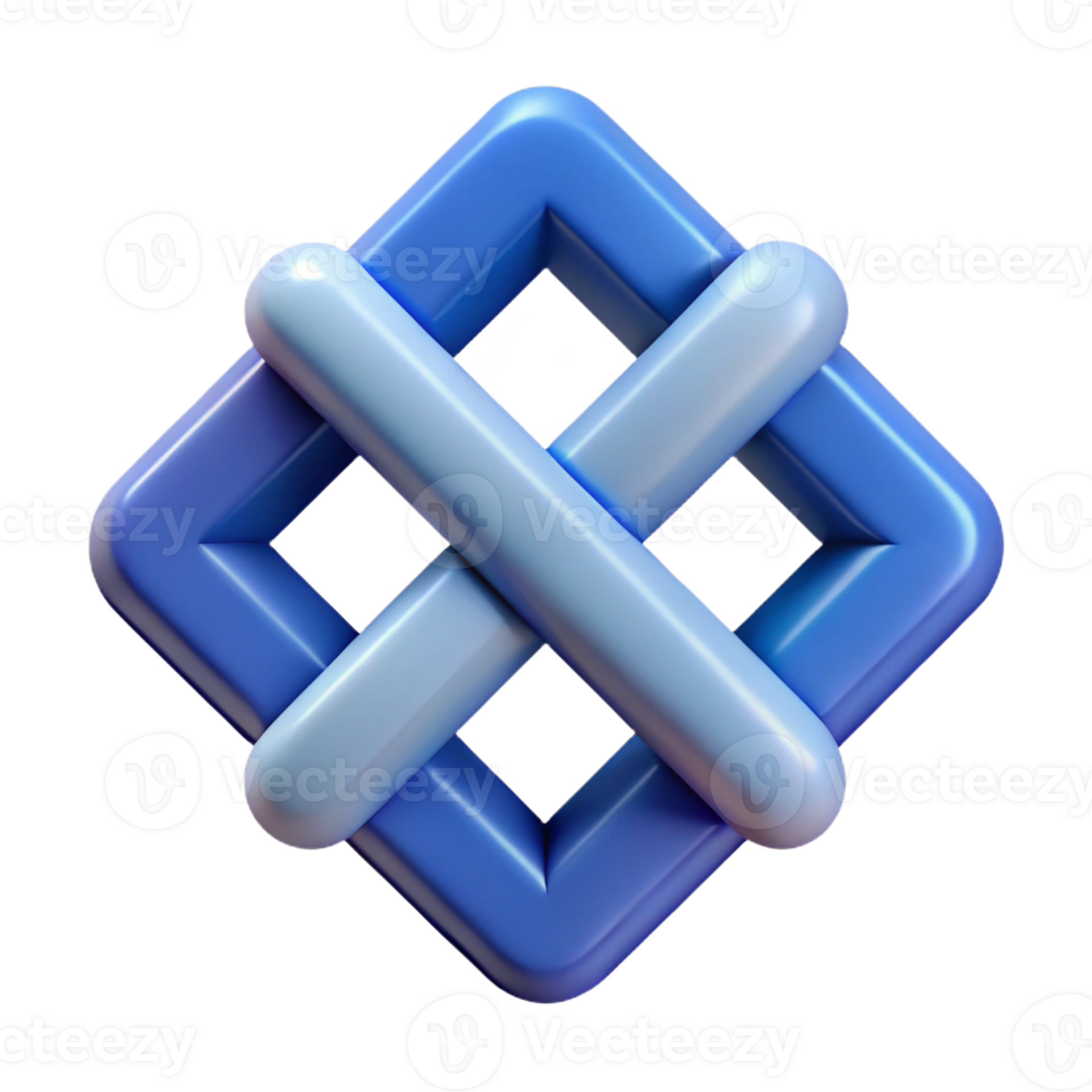 distinctive modern Interlocking squares, clean lines, flat color ...