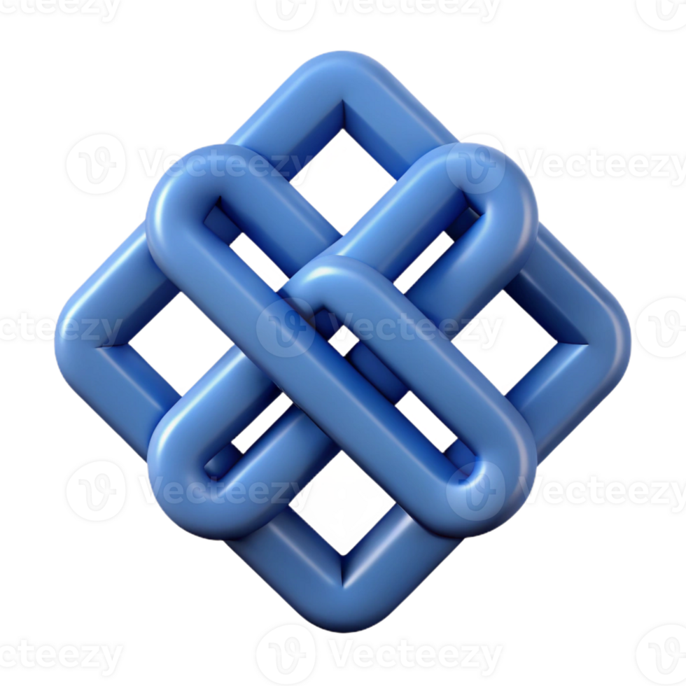 Majestic Acclaimed Interlocking Square Pattern Clean Lines Flat Color Crisp Edges With