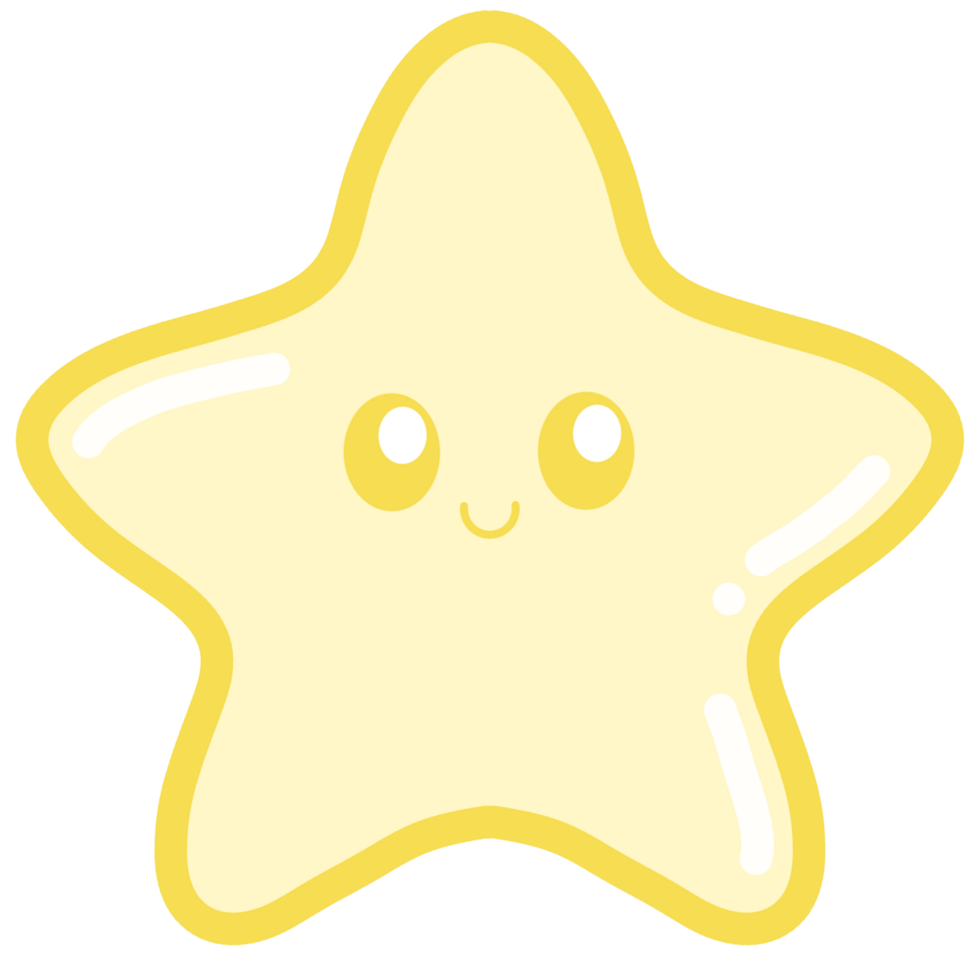 Cute Yellow Star Icon 62686109 PNG