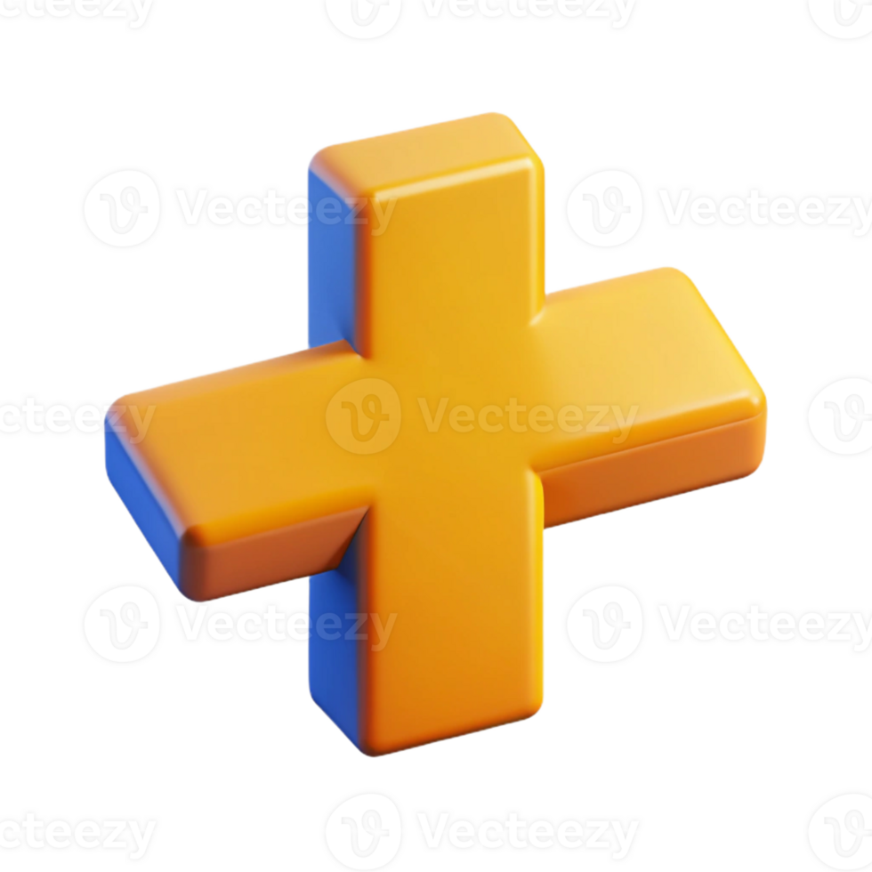 Romantic Extraordinary Plus Sign Character With Rounded Edges Flat Color Minimal Design With