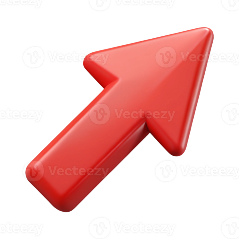 Sumptuous Mysterious Artistic Arrow Character Pointing Right Flat Red Color Single Weight