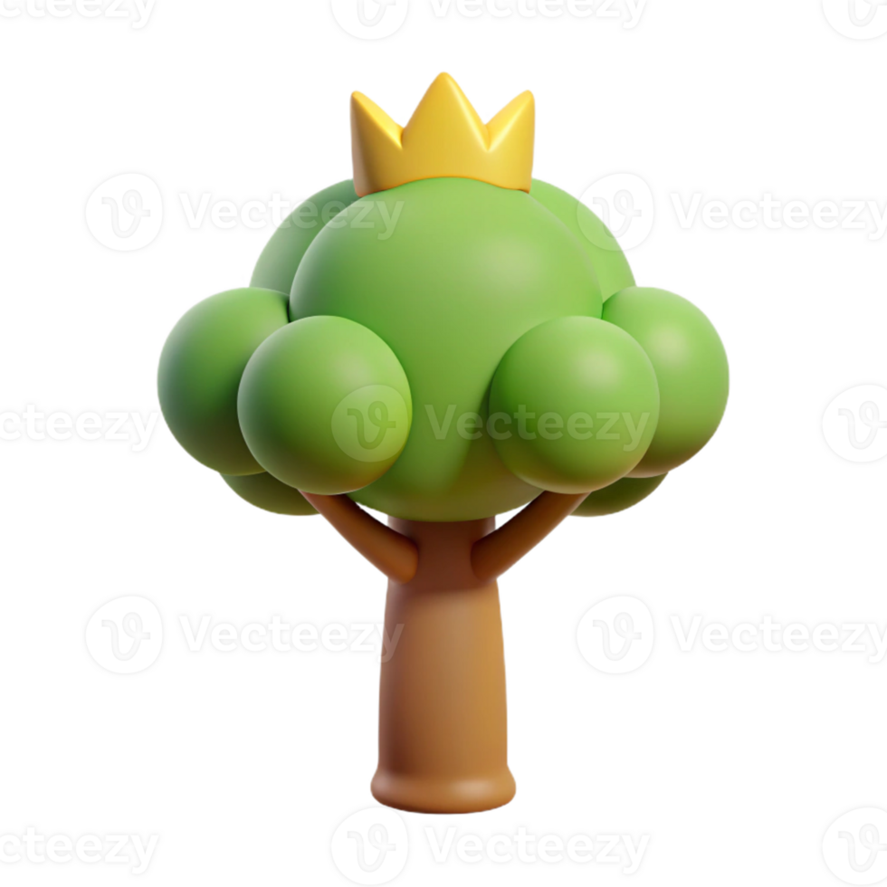 Melancholic Stunning Stylized Minimalist Tree With A Circular Crown Clean Lines Flat Color