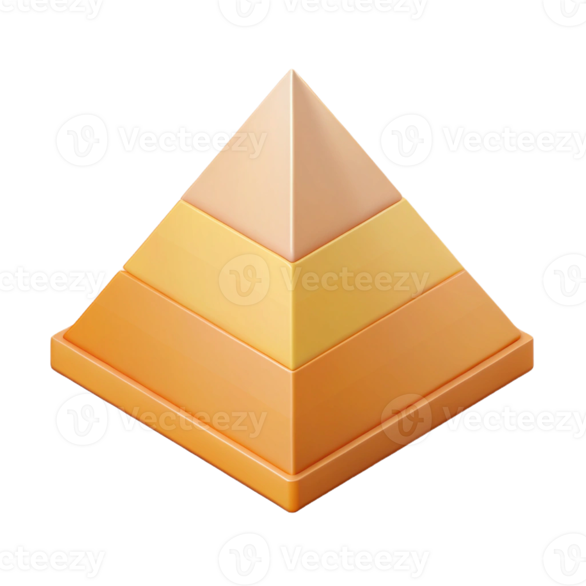 Pristine Romantic Art Deco Isometric Drawing Of A Pyramid Minimal Symmetrical Flat Color With