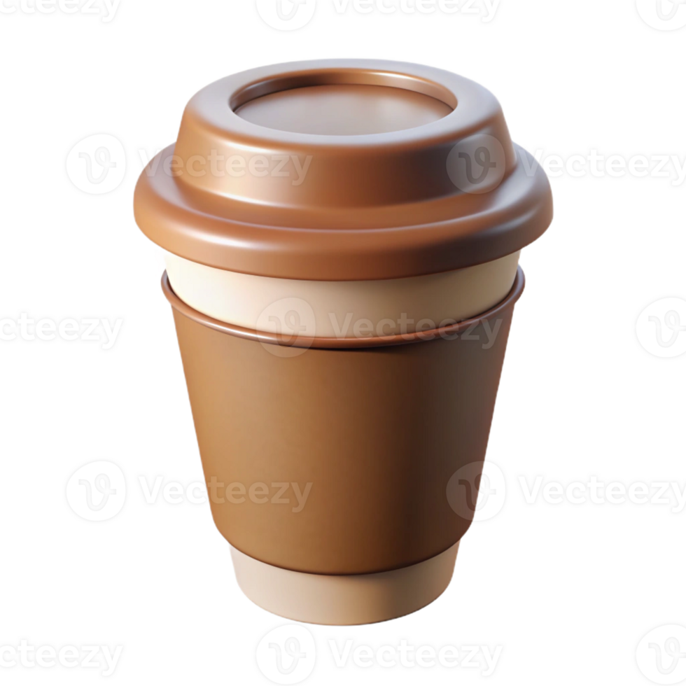 Immaculate Gothic Scalable Coffee Cup Outline Clean Lines Flat Brown Crisp Edges With