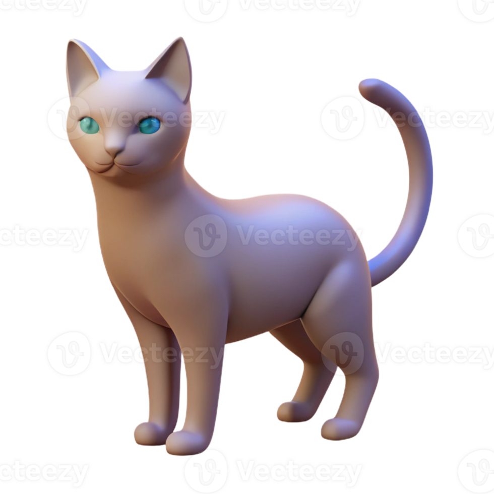 Vibrant Distinguished Crisp Edges Defining A Cat Silhouette Minimal