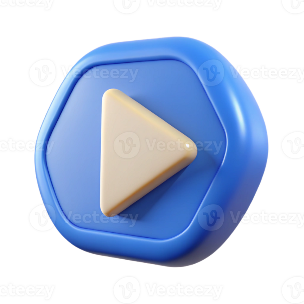 Magnificent Retro Minimalist Play Button Icon Crisp Edges Scalable Design Flat Color With