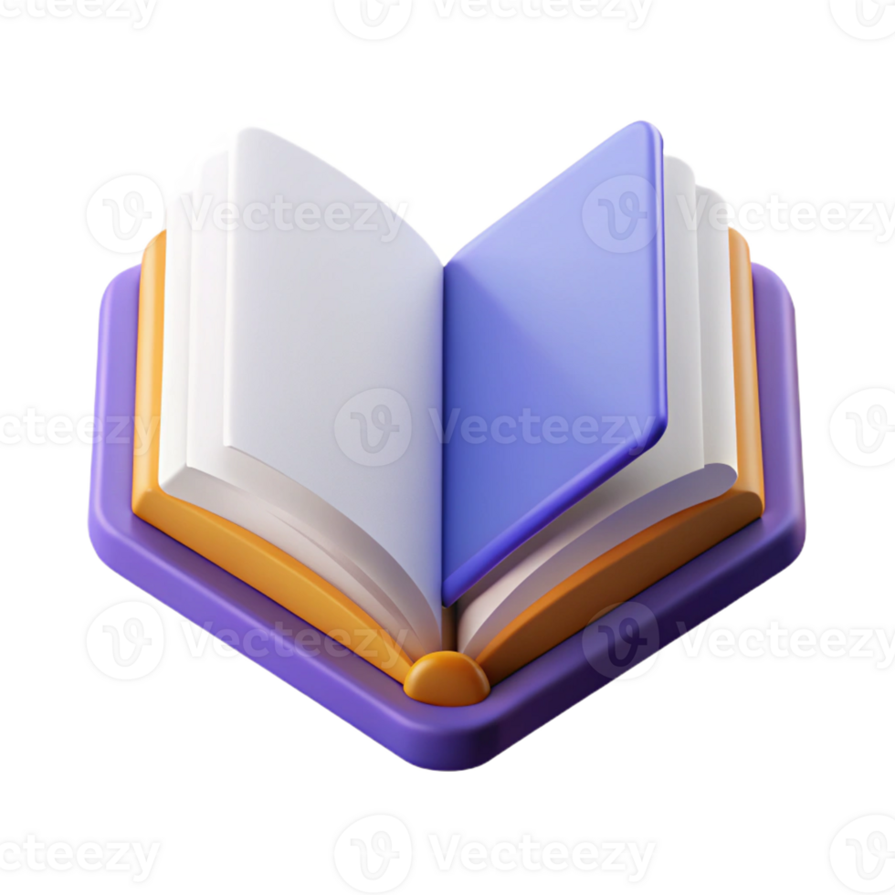 Pristine Coveted Stylized Open Book Icon Minimal Design Flat Color With Scalable Design
