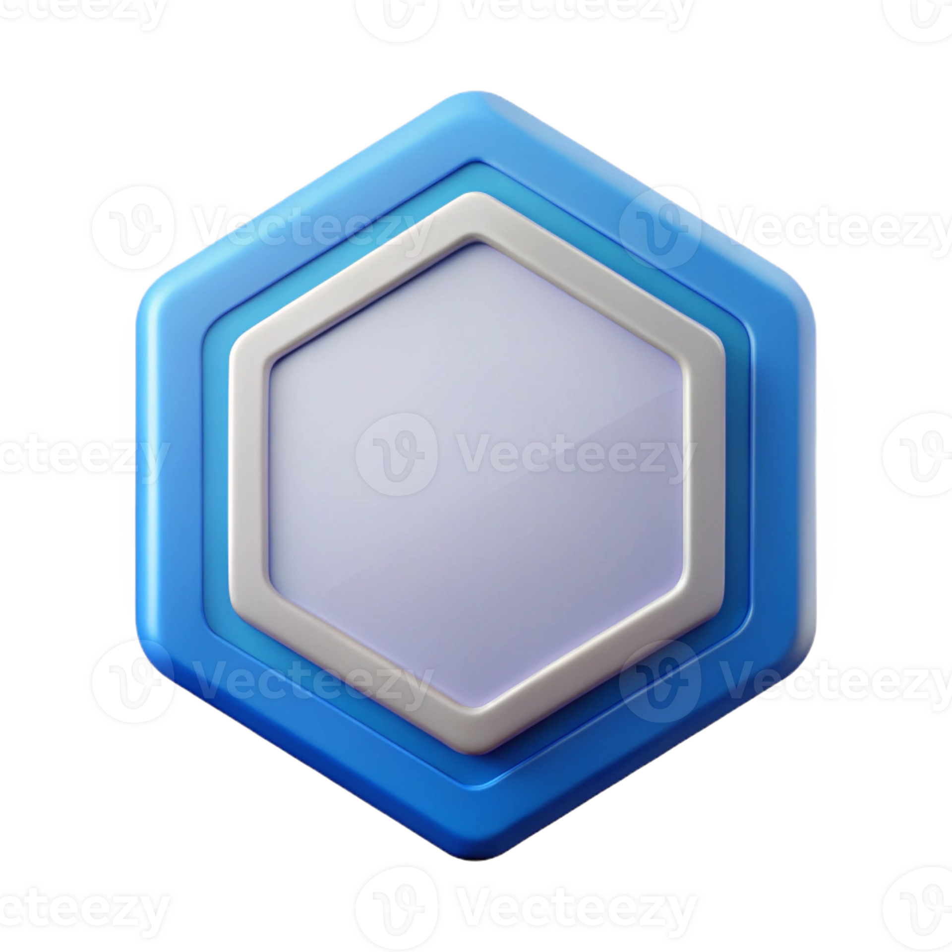 Mesmerizing Tropical Hexagonal Badge With A Thin Border Clean Lines Scalable Minimal With