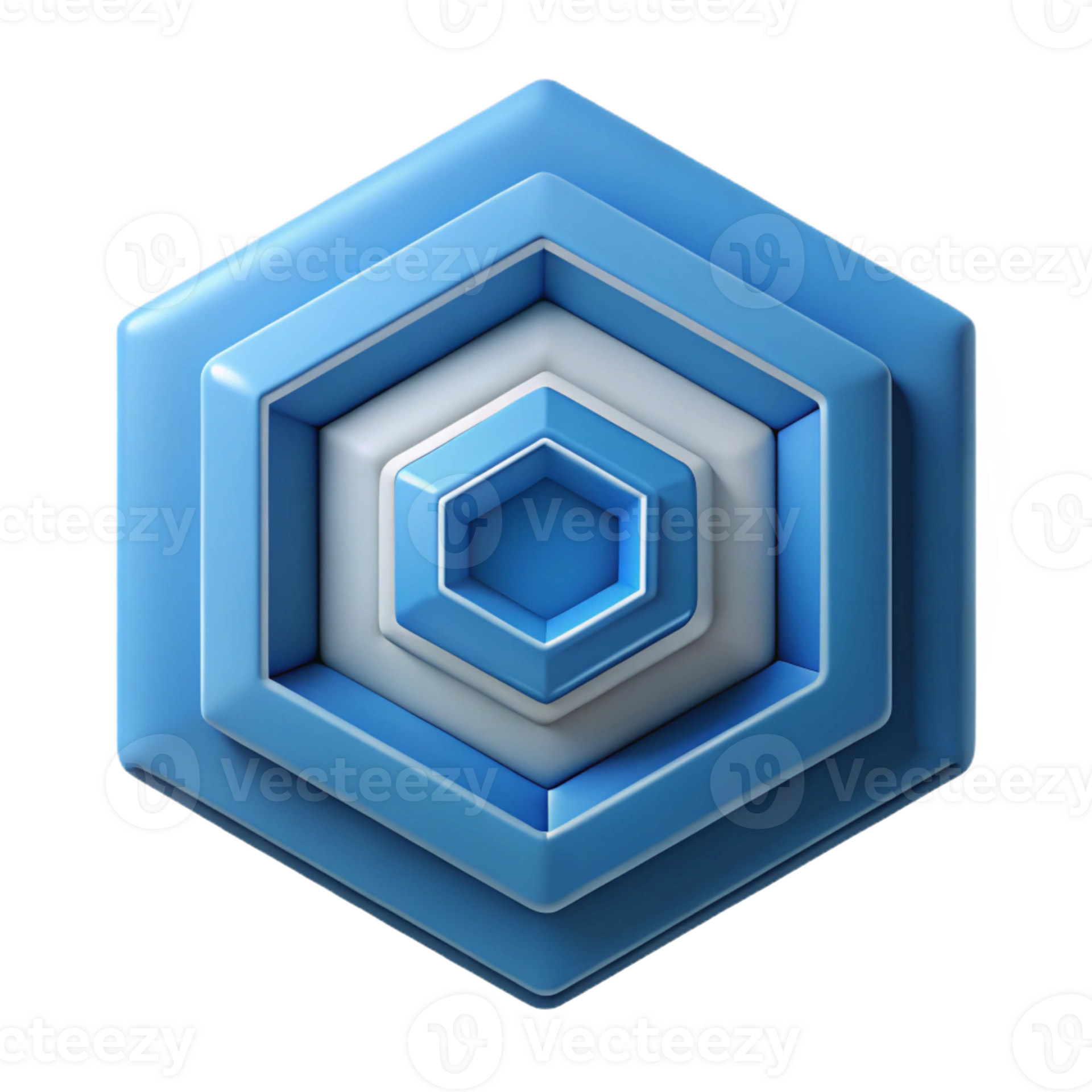 pristine bold baroque Concentric hexagons, crisp edges, minimal, symmetrical with Scalable ...