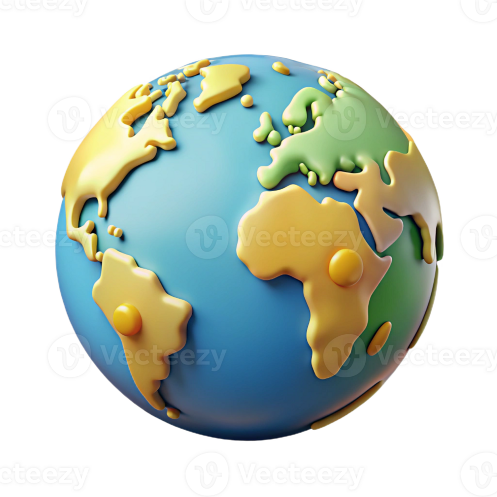 Splendid Notable World Map With Highlighted Continents Clean Lines Flat Color With Scalable