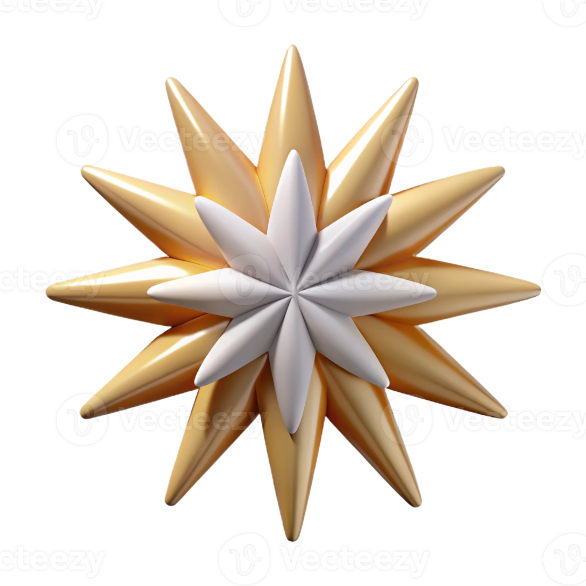 Immaculate Nostalgic Modern Symmetrical Starburst With Clean Lines Flat Color Sharp Edges