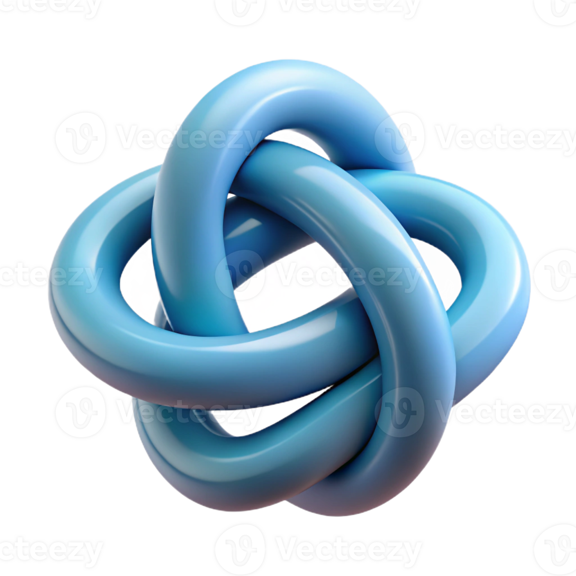 harmonious gorgeous Abstract symbol of unity. Interlocking shapes ...