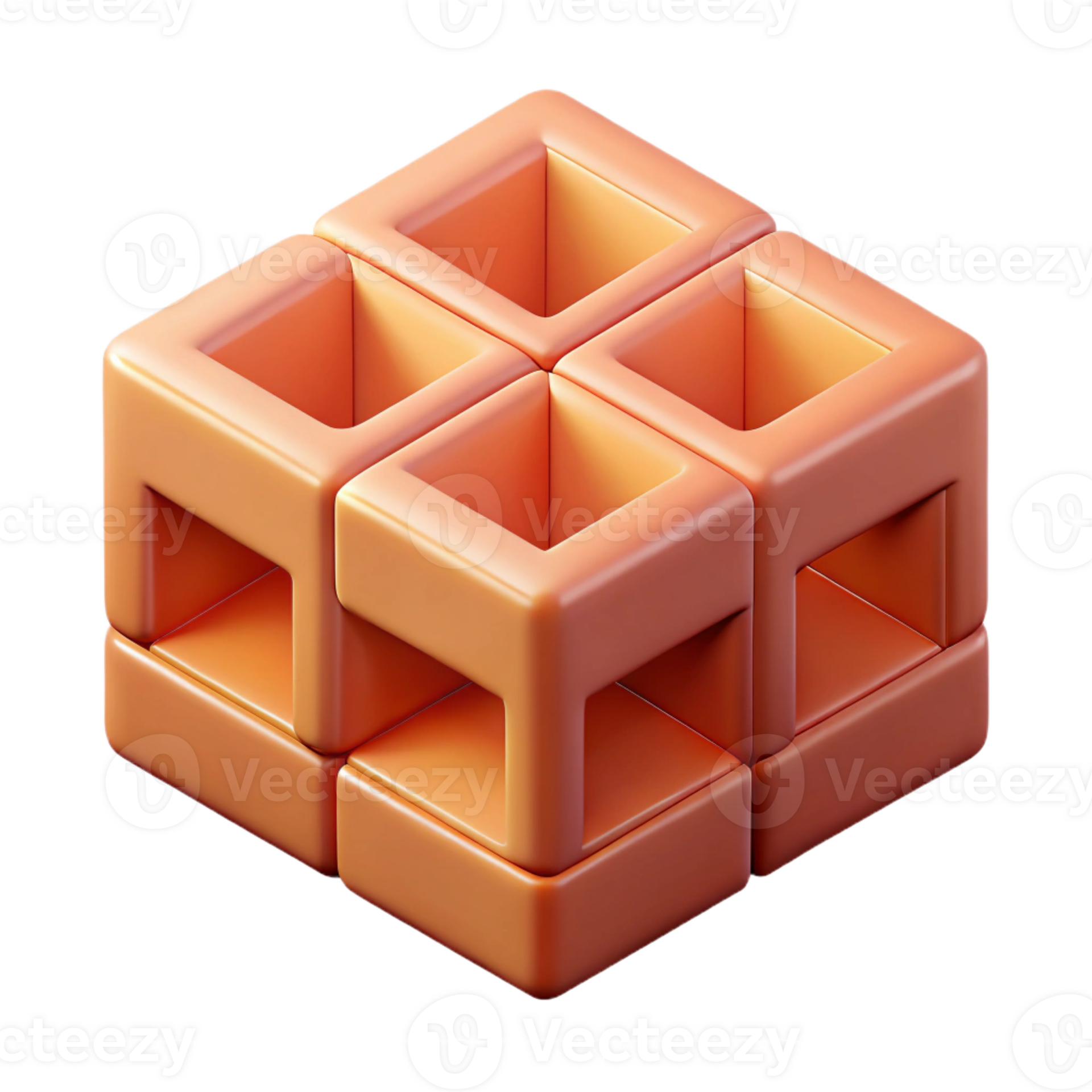 Striking Timeless Isometric Cube Pattern Crisp Edges Symmetrical With Scalable Design