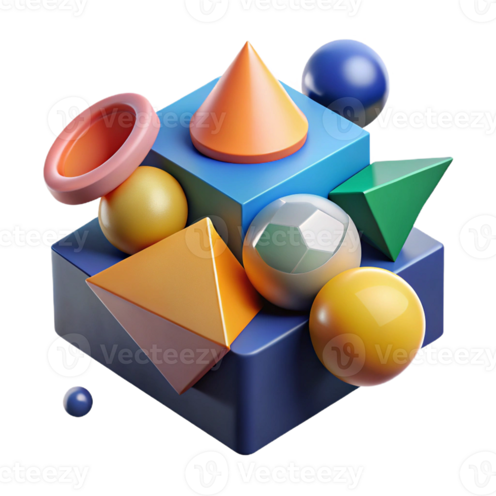 Striking Rare Geometric Scalable Design Of A Cube Single Weight Stroke Flat Color With