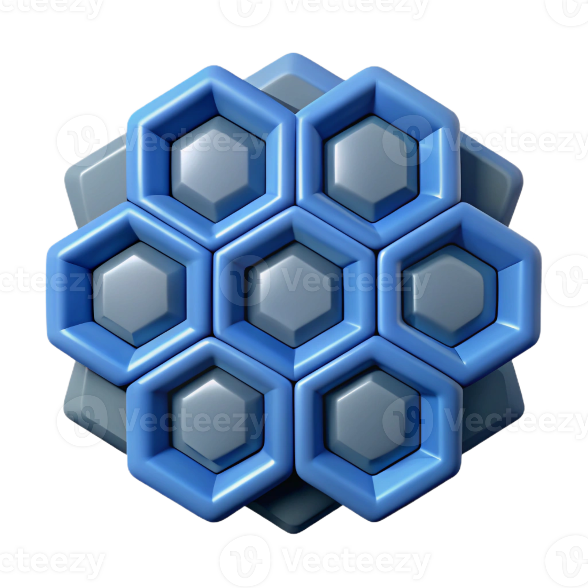 Remarkable Surreal Symmetrical Pattern Of Nested Hexagons Scalable Crisp Edges With Scalable
