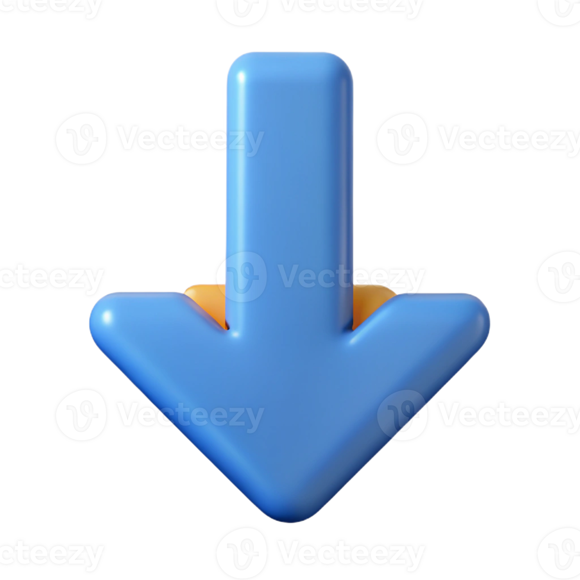 Spectacular Modern Arrow Pointing Downwards Crisp Edges Minimal Design With Scalable Design