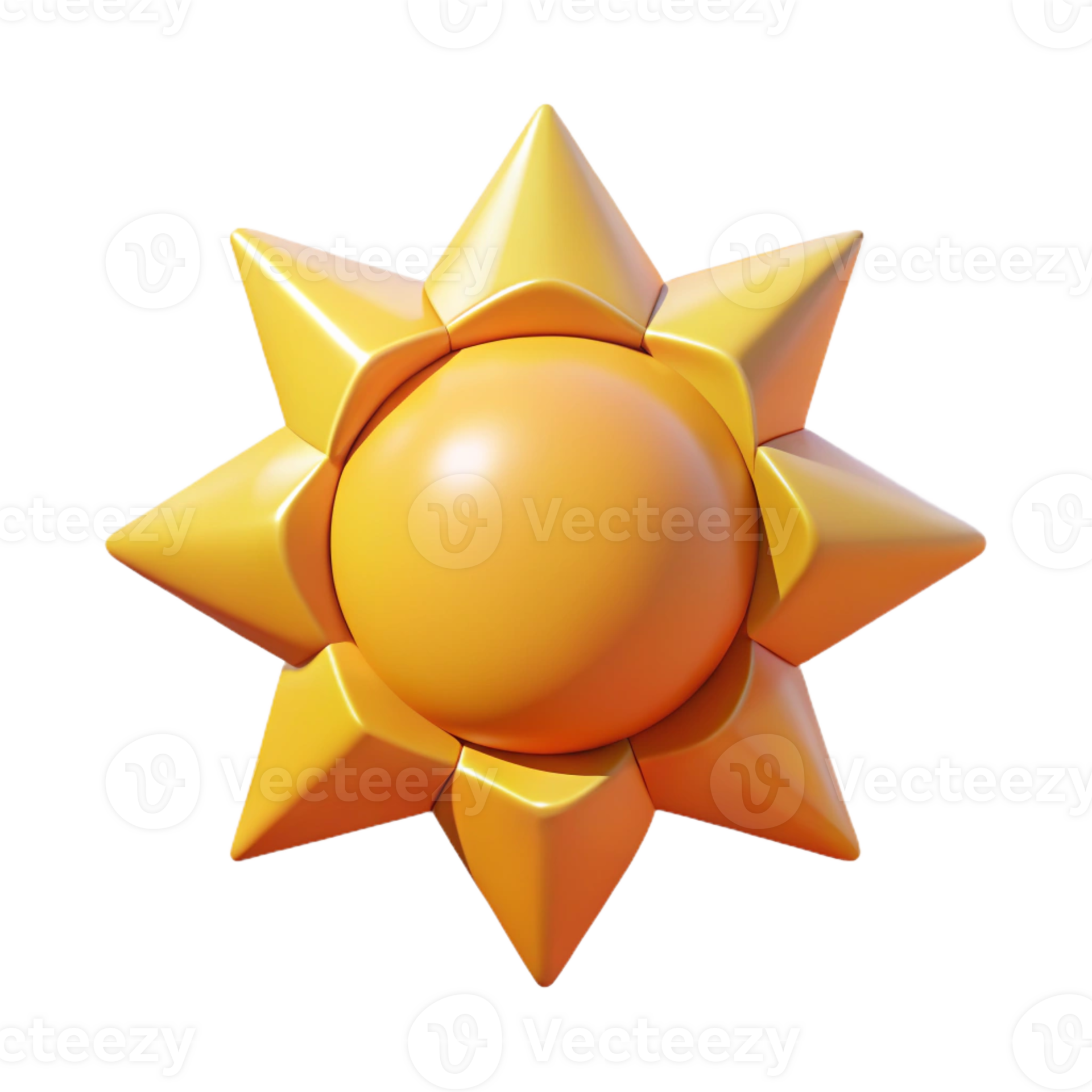 Memorable Surreal Smiling Crescent Moon Character With Pointed Tips Clean Lines Flat Color