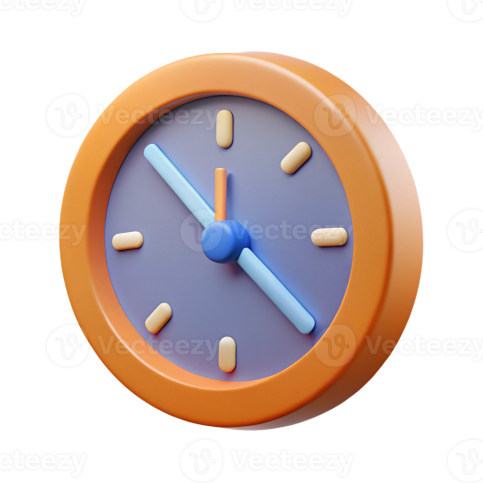 Rare Bohemian Crisp Edges Flat Color Design Of A Clock Minimal Symmetrical With Scalable