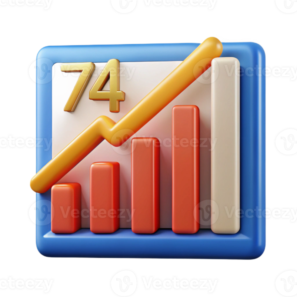 Vibrant Unforgettable Chart Depicting A Declining Trend Clean Lines Flat Color Crisp Edges