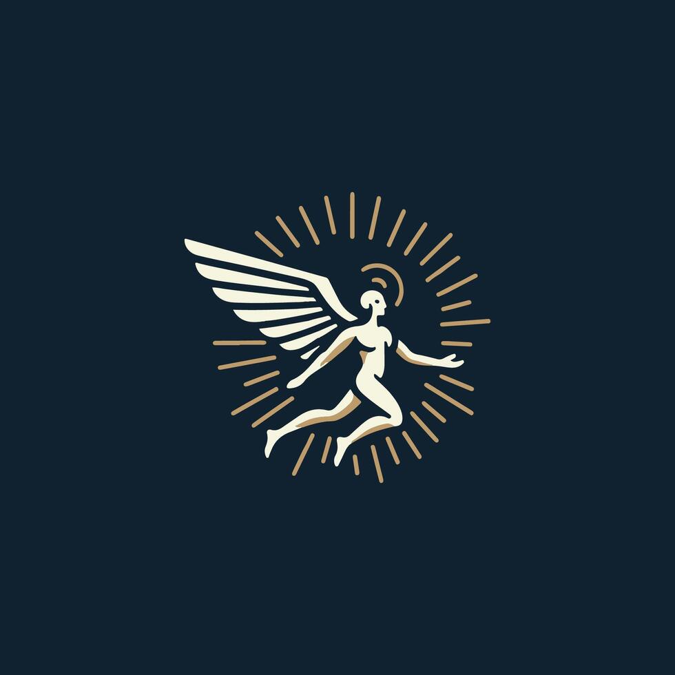 angel logo design 62816414 Vector Art at Vecteezy