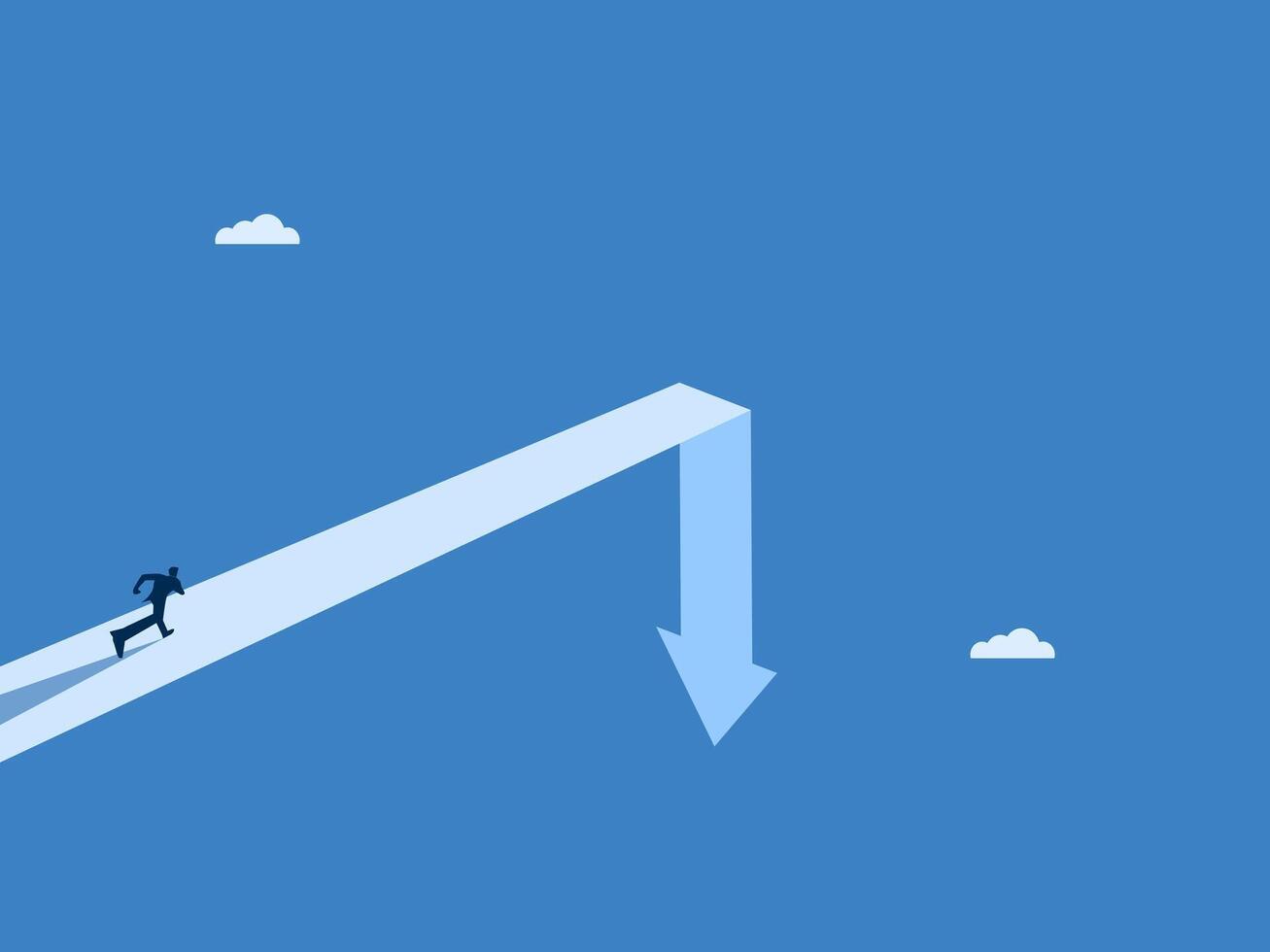 Businessman running on economic arrow crash 62855806 Vector Art at Vecteezy Businessman running on economic arrow crash 62855806 Vector Art at Vecteezy