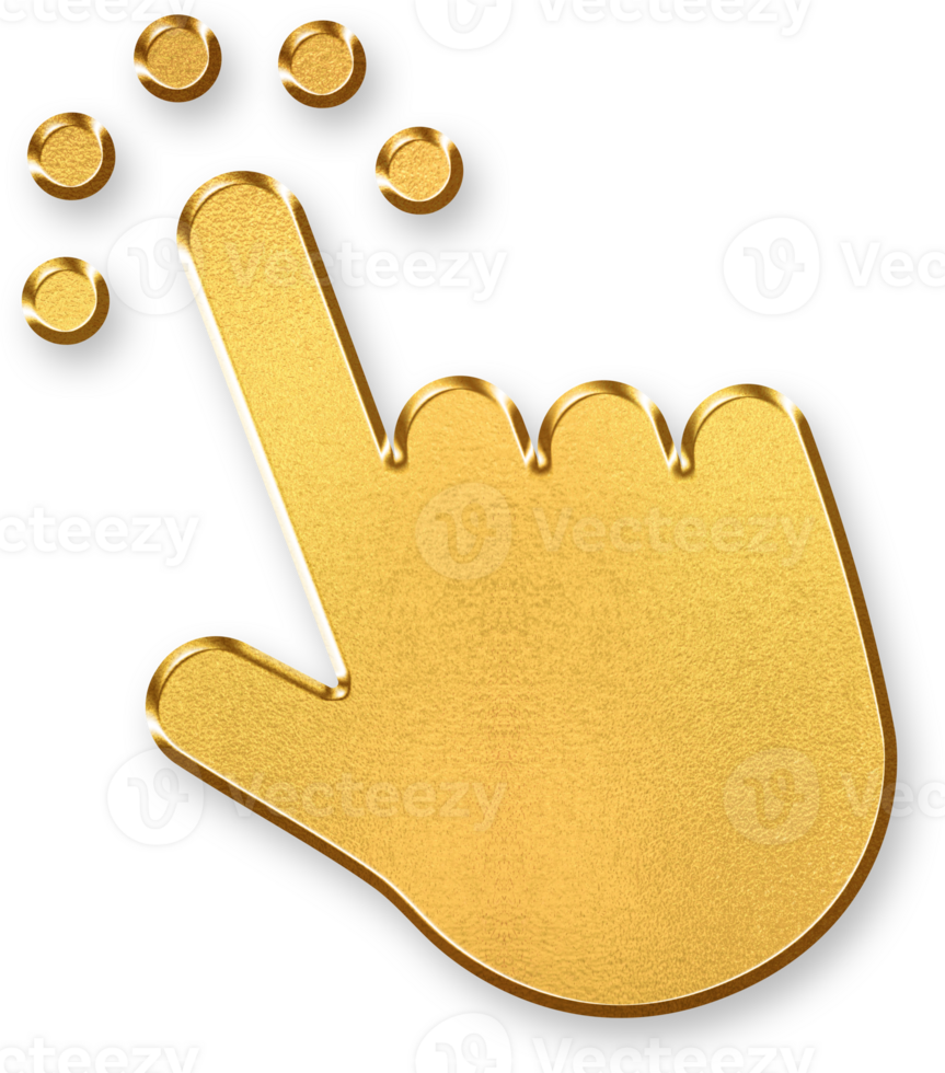 ouro Magia varinha ícone 3d lustroso dourado varinha símbolo com metálico brilho e brilhar ...